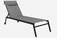 China KD Textilene 5 Position Adjustable Backrest Sun Bed With Wheels Pillow 540G for sale