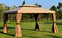 China Aluminum Double Flap Family Camping Roman Canopy Gazebo Outdoor 3 x 4m for sale