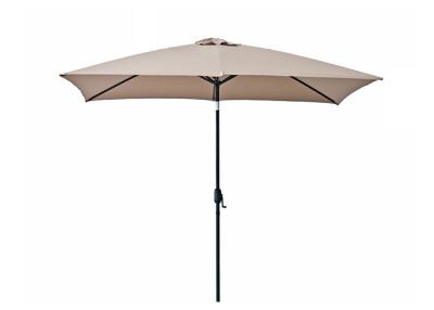 China Steel Frame Sun Garden Parasol Outdoor Furniture Wind Resistant Customized Logo for sale