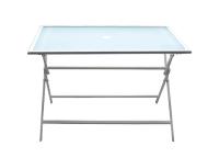 China Square Tempered Glass Patio Table for sale