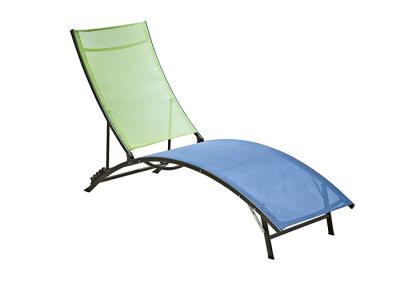 China Customized Textilene Reclining Lounger Outdoor Swimming Pool Furniture for sale