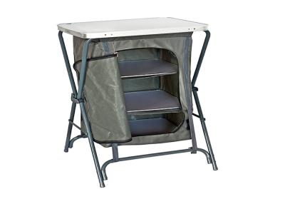 China Aluminum frame Foldable Outdoor Garden Table With 600x300D Oxford MDF Material for sale