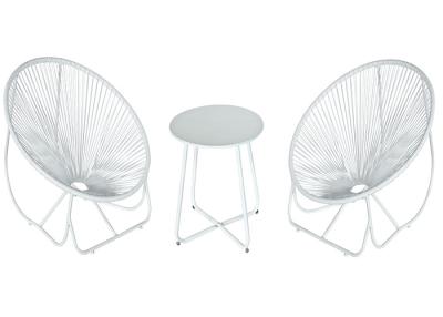 China Fire Resistant Garden Rattan Set Acapulco Rattan Chair Set High Temperature Tolerant for sale