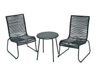 China EN581 Garden Folding Table And Chairs Set Easy Carry With Powder Coated Frame for sale