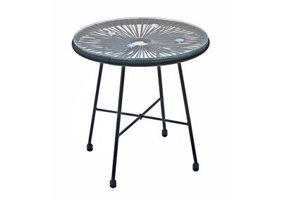 China OEM ODM Round Rattan Dining Table for sale