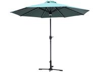 China 300x245cm 8 Rib Straight Pole Parasol Garden Umbrella With Bluetooth Speaker System for sale