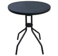 China Dia 60cm Steel Outdoor Garden Table KD Structure Plastic Table Top for sale