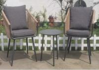 China KD Aluminum Garden Rattan Set Chair And Table Set for sale