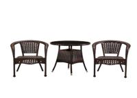 China Moisture Resistant 3 Piece Garden Rattan Set No Cracking EN581 for sale