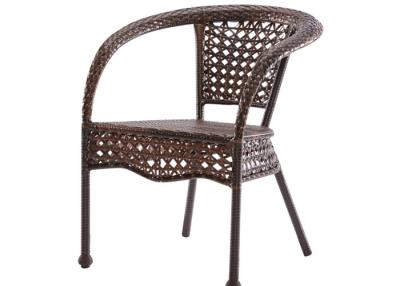 China Metal Wicker Rattan Stackable Chairs For Patio Outdoor Dining for sale