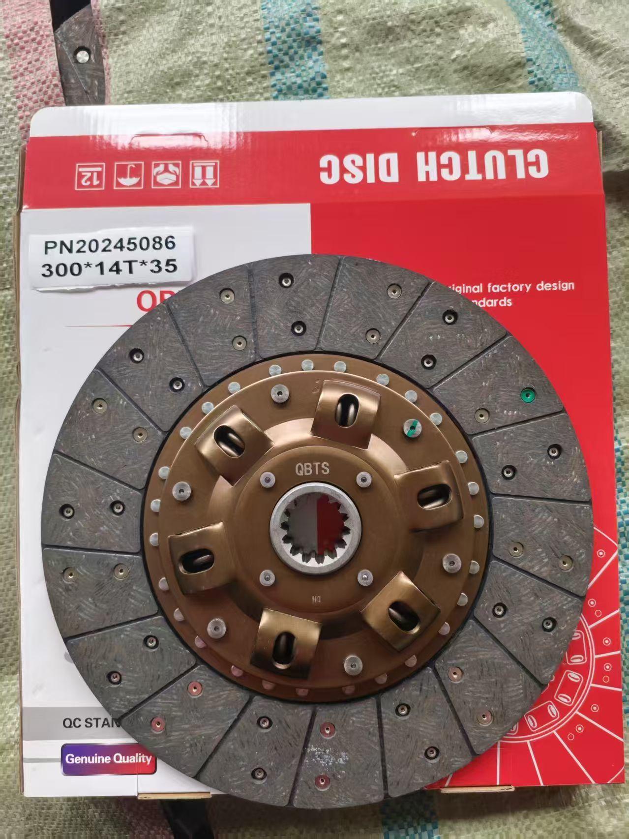 Clutch disc and pressure plate set, 300mm clutch disc
