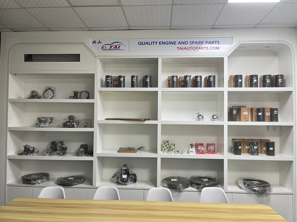 TAI Auto Parts showroom, quality engine and transmission spare parts for wholesale