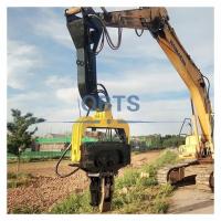 China 20-Ton Hydraulic Vibratory Hammer And Side Clamp Attachment For Kobelco SK210LC-8 for sale
