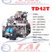 China Used TD42 Turbo Engine For Nissan Terrano / Nissan Homy / Caravan Vans for sale