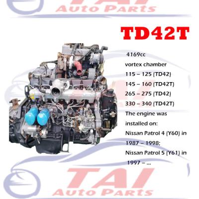 China Used TD42 Nissan Diesel Engine 6 Cylinder With Turbo For Nissan Vehicles for sale