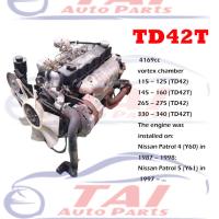 China Used TD42 Turbo Engine For Nissan Terrano / Nissan Homy / Caravan Vans for sale