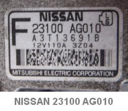 China 23100-AG010  A3T13691B NISSAN Alternator assy for sale
