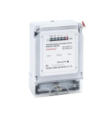 China 2022 Gomelong hot sale cheap price single phase types of electricity meter for sale