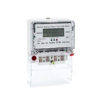 China Most Popular Single Phase Static Digital Anti-tampering Electric Energy Meter for Bangladesh for sale