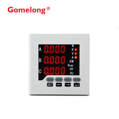 China Hot selling three  phase four wire  digital electronic panel meter with rs485 for sale
