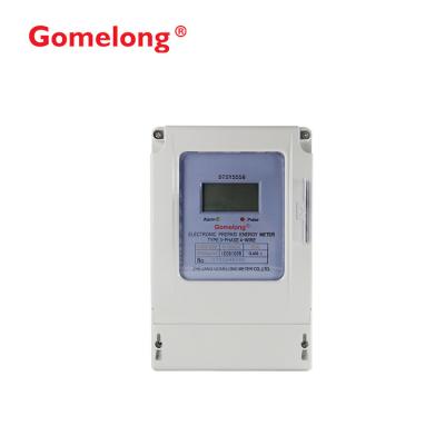China DTSY5558 3 phase 4 wire electronic meter ic card electric prepaid meter for sale