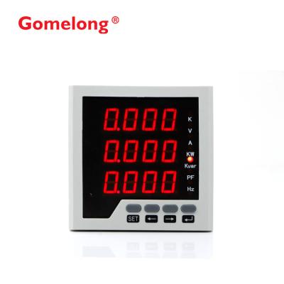 China Three Phase / Single phase Multi-parameter RS485 Ethernet Function CT Connected Power Meter for sale