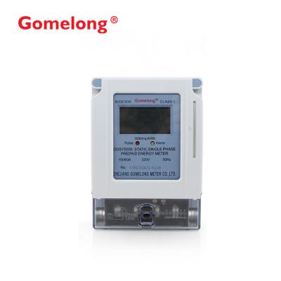 China New Case Single Phase Two Wire Abs Prepaid Watt Hour Meter for sale