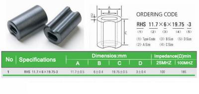 China Impedance Low Resistance EMI Ferrite Nanocrystalline Core Adopted In Power Transformers for sale