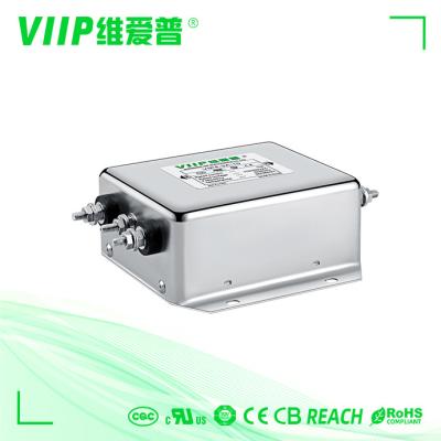 China Customizable Single Phase EMI Filter with Varies Depending On Model and Solder Pins Termination Style for sale