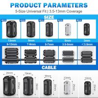 China Snap On Ferrite Choke Ferrite Core Designed for with Power Cable Audio Cable AV Cable and Data Cable to Improve Signal Clarity for sale