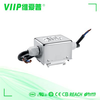 China Metal Case DC EMI Filter with 0.5mA Max Leakage Current and 50Ω Input Impedance for Optimal Noise Suppression for sale