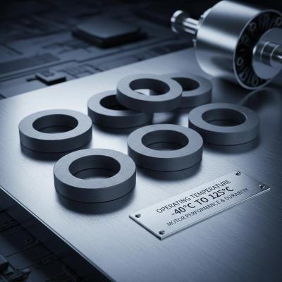 China Operating temperature minus 40 degrees Celsius to 125 degrees Celsius ferrite motor magnets 0.03kgs designed for motor performance and durability for sale