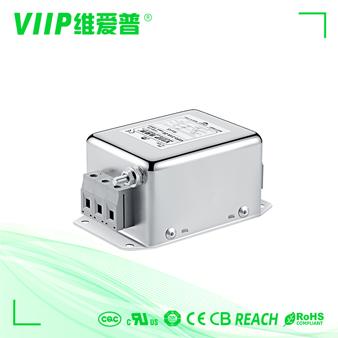 China Iron Housing Inverter EMI Filter with 250V AC / 440V AC Rating for 50/60Hz Applications for sale
