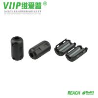 China Black Snap-on Ferrite Choke Clip On Ferrite Core with Rohs Reach Certification for sale