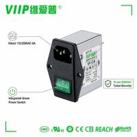 China High Attenuation EMI Power Filter 6A 250VAC Single Phase Power Noise Suppressor with CQC UL TUV CE RoHS REACH Certifications for sale