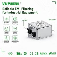China VIIP VIP4-1B-20 20A Single Phase EMI Filter for Industrial Automation Equipment with 115/250VAC Rated Voltage for sale