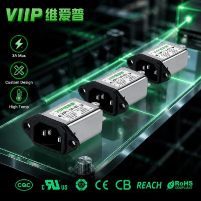 China VIP1-1A-03 (10328) IEC Jack Electromagnetic Interference Absorber Single Circuit Voltage Purifier For Home Appliance & Calibration Equipment for sale