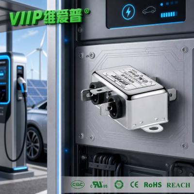 China VIP4-1A-06(10243) Single Phase IEC Socket EMC EMI Power Noise Filter For Precision Measuring Instrument Household Equipment for sale