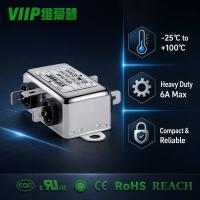 China VIP4-1A-06(10243) CE RoHS Certified IEC Receptacle Single Phase EMC Filter For Lab Testing Device Small Industrial Machinery for sale