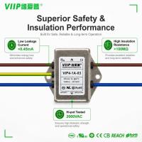 China VIIP VIP4-1A-03 3A Ultra Low Leakage 115/250VAC Single Phase EMI Power Line Filter for Medical Equipment for sale