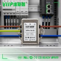 China VIIP VIP4-1A-03 3A Ultra Low Leakage 115/250VAC Single Phase EMI Power Line Filter for Medical Equipment for sale
