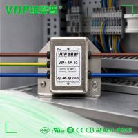 China VIIP VIP4-1A-03 3A Ultra Low Leakage 115/250VAC Single Phase EMI Power Line Filter for Medical Equipment for sale