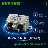 China VIP4- 1A -10(10247) EMC Power Line Filter 10A Rated Current for Automation Control Equipment RoHS REACH for sale