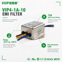China 10A RMS Max 115/250VAC Single Phase EMI Filter with Low Leakage Current for Industrial Equipment for sale