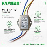 China 10A RMS Max 115/250VAC Single Phase EMI Filter with Low Leakage Current for Industrial Equipment for sale