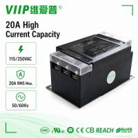 China VIIP VIP4‑1B‑20 B041T1252 Single‑Phase AC EMI Power Line Filter 20A 115/250VAC Terminal Block Type EMC Noise Suppressor RoHS REACH Certified for sale