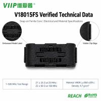 China VIIP Factory V18015FS VN09 Clip-on Ferrite Core 28mm ID Anti-Interference Ferrite Ring for Industrial Power Signal Cables for sale