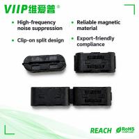 China VIIP Factory V18015FS 28mm Inner Diameter VN09 Clip Ferrite Core Anti‑RFI Ferrite Ring For EMC Debug Industrial Wiring Harness for sale