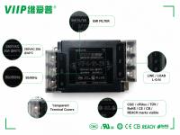 China VIP4‑1B‑20 Terminal Block EMI Filter 20A Rated 50/60Hz Low‑Pass EMC Filter High Insertion Loss For AC Power Line Interference Suppression for sale