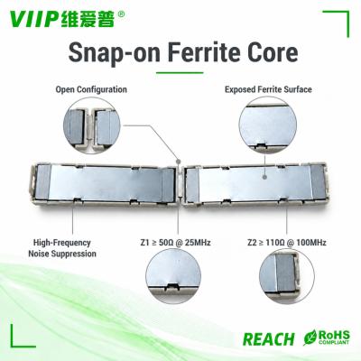 China VIIP V18017FS Nickel Zinc Toroidal Ferrite Core 52.6mm OD 18.9mm ID High Impedance EMI Core for Common Mode Choke Inductor Winding for sale